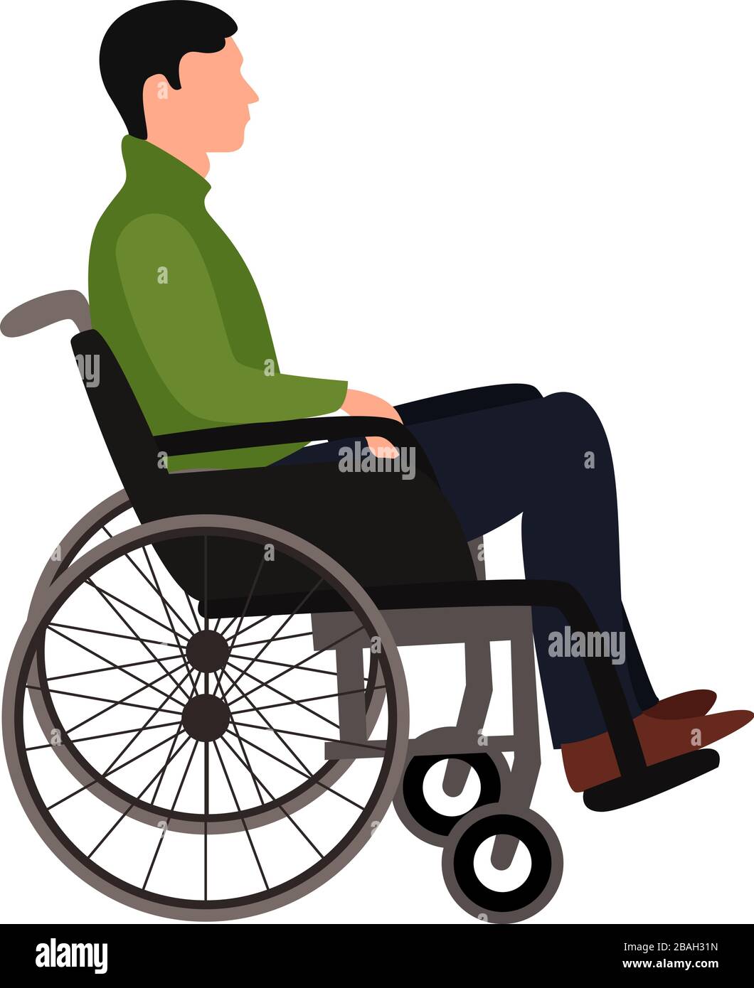 Wheelchair Man Vector