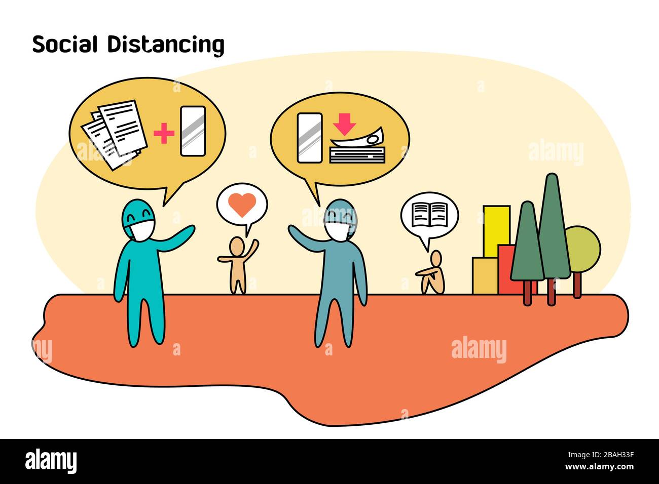 People came from all over Stock Vector Images - Alamy