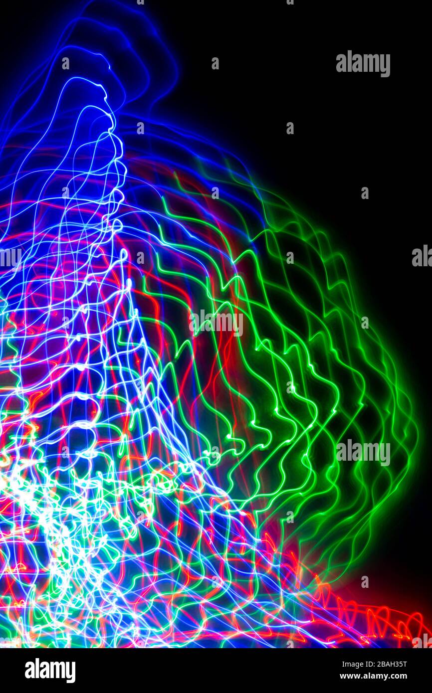 Abstract light trails Stock Photo - Alamy