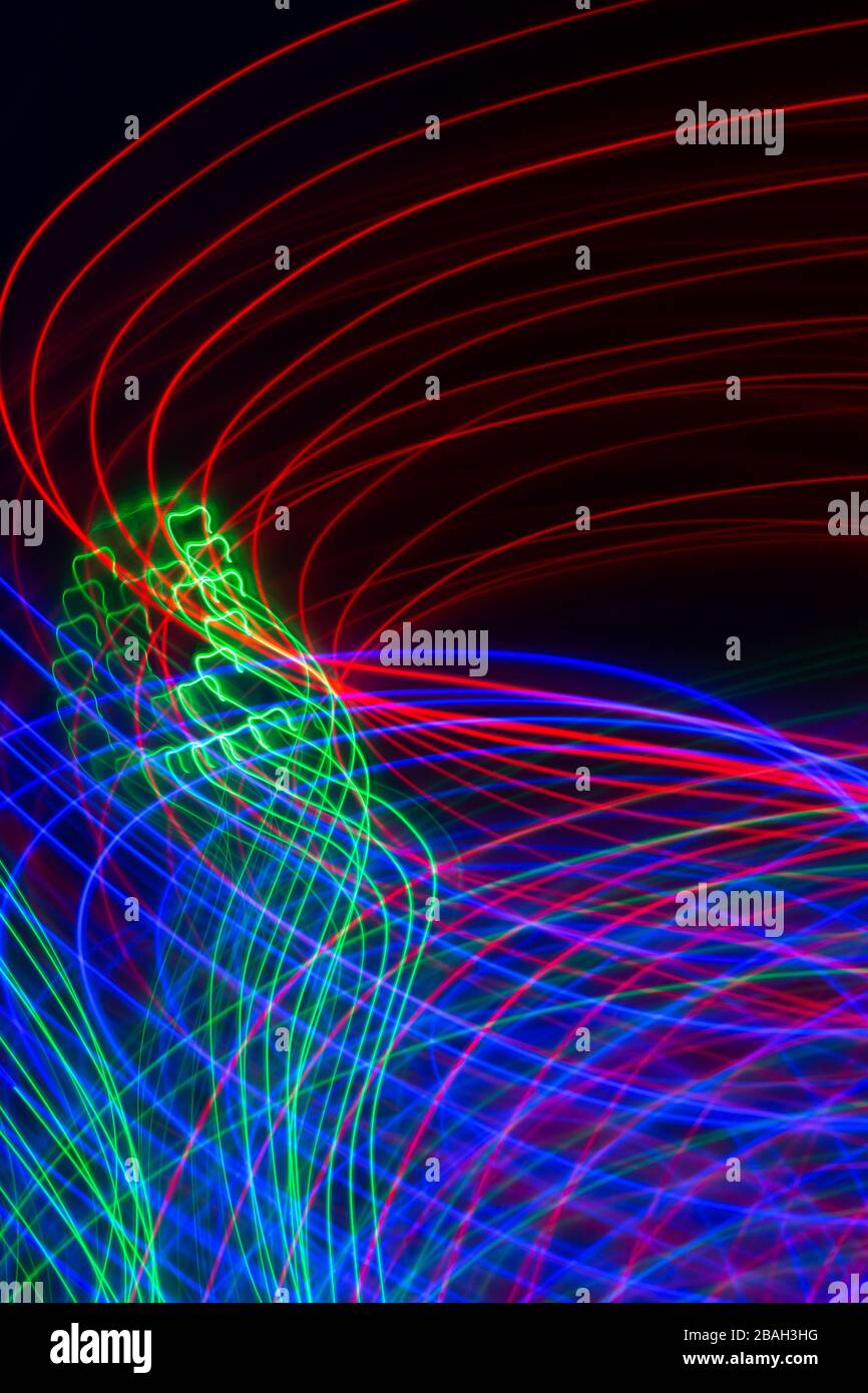 Abstract light trails Stock Photo - Alamy