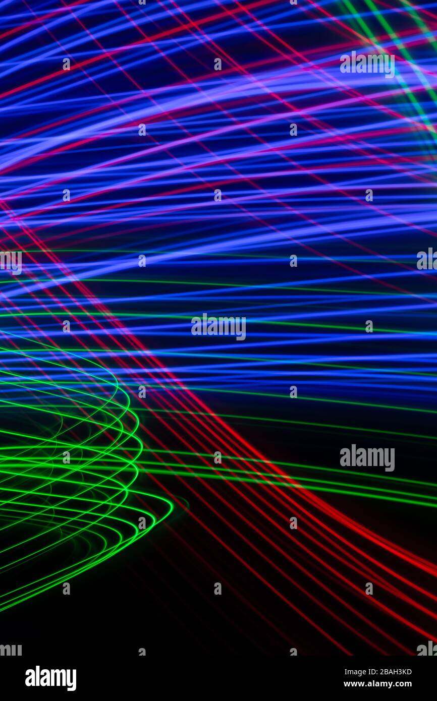 Abstract light trails Stock Photo - Alamy