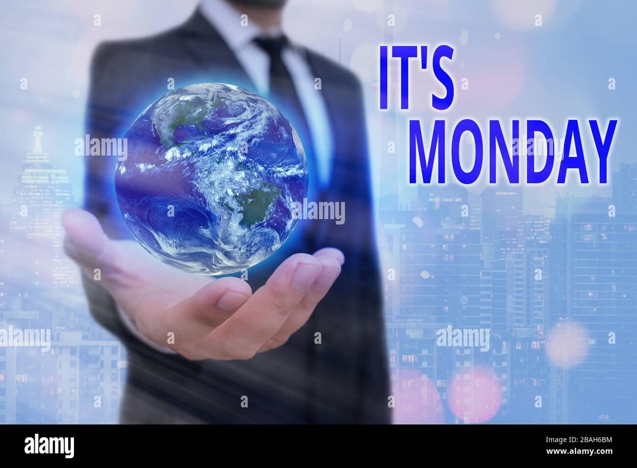 Conceptual hand writing showing Its Monday. Concept meaning welcoming ...