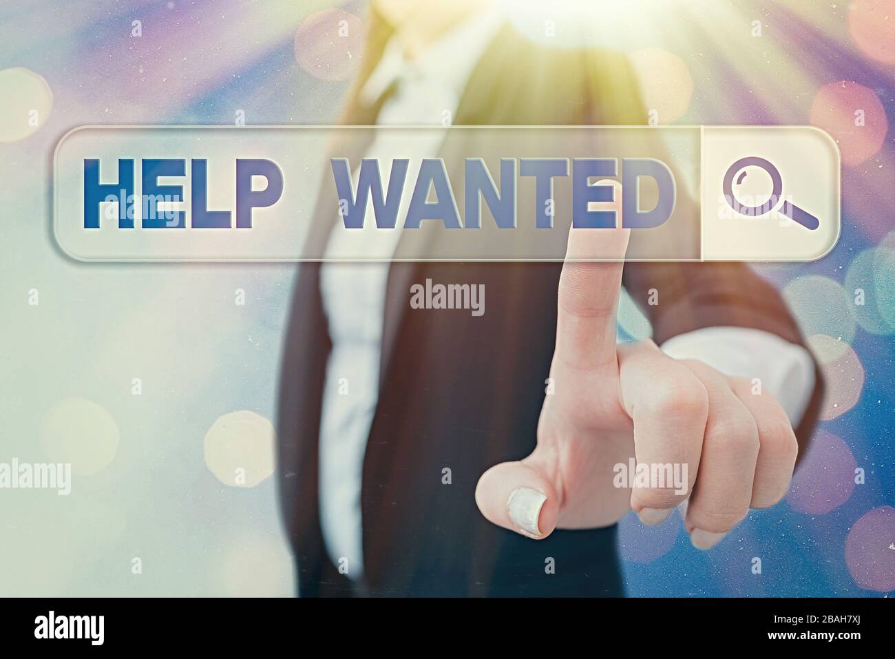 Writing note showing Help Wanted. Business concept for An ad in the ...