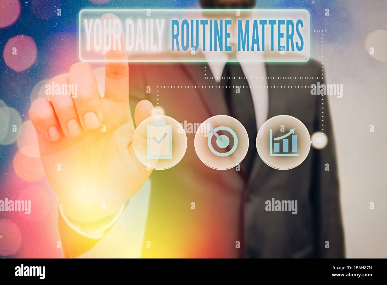 Word writing text Your Daily Routine Matters. Business photo showcasing ...