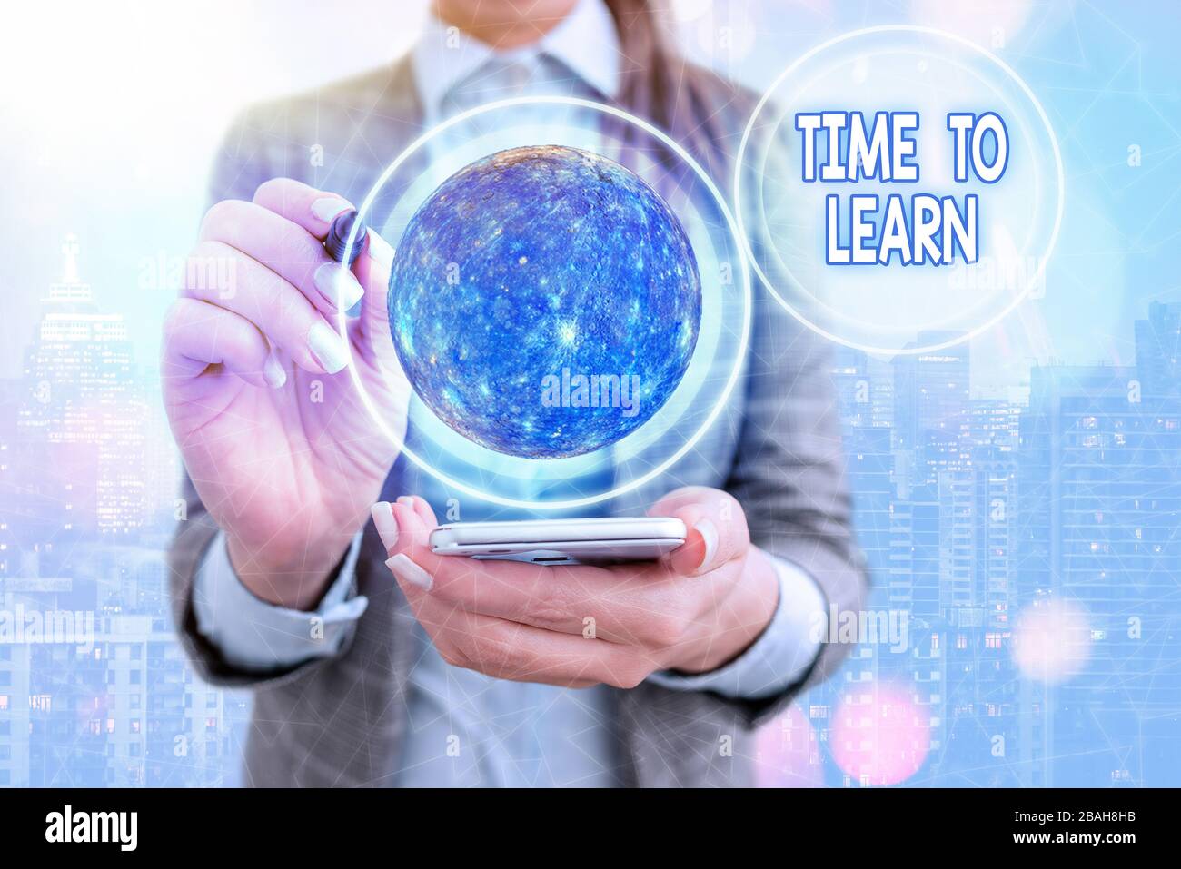 Text sign showing Time To Learn. Business photo text the need to get ...