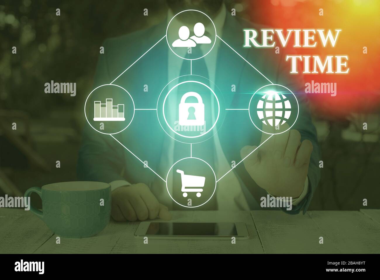 Handwriting text Review Time. Conceptual photo to think or talk about ...