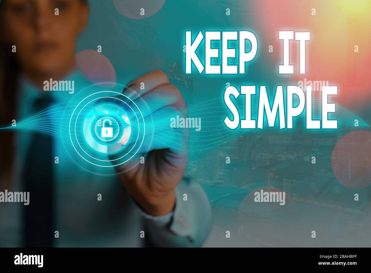 Conceptual hand writing showing Keep It Simple. Concept meaning ask ...