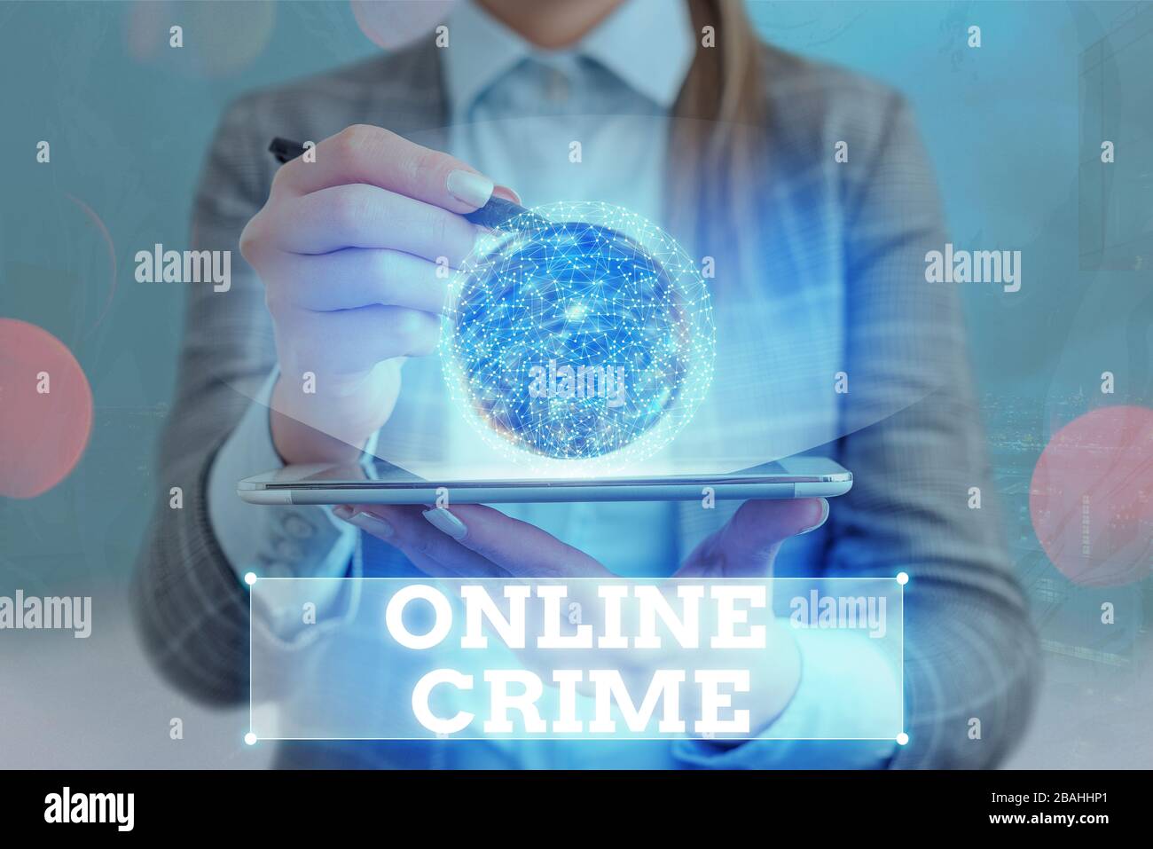 Text sign showing Online Crime. Business photo text crime or illegal ...