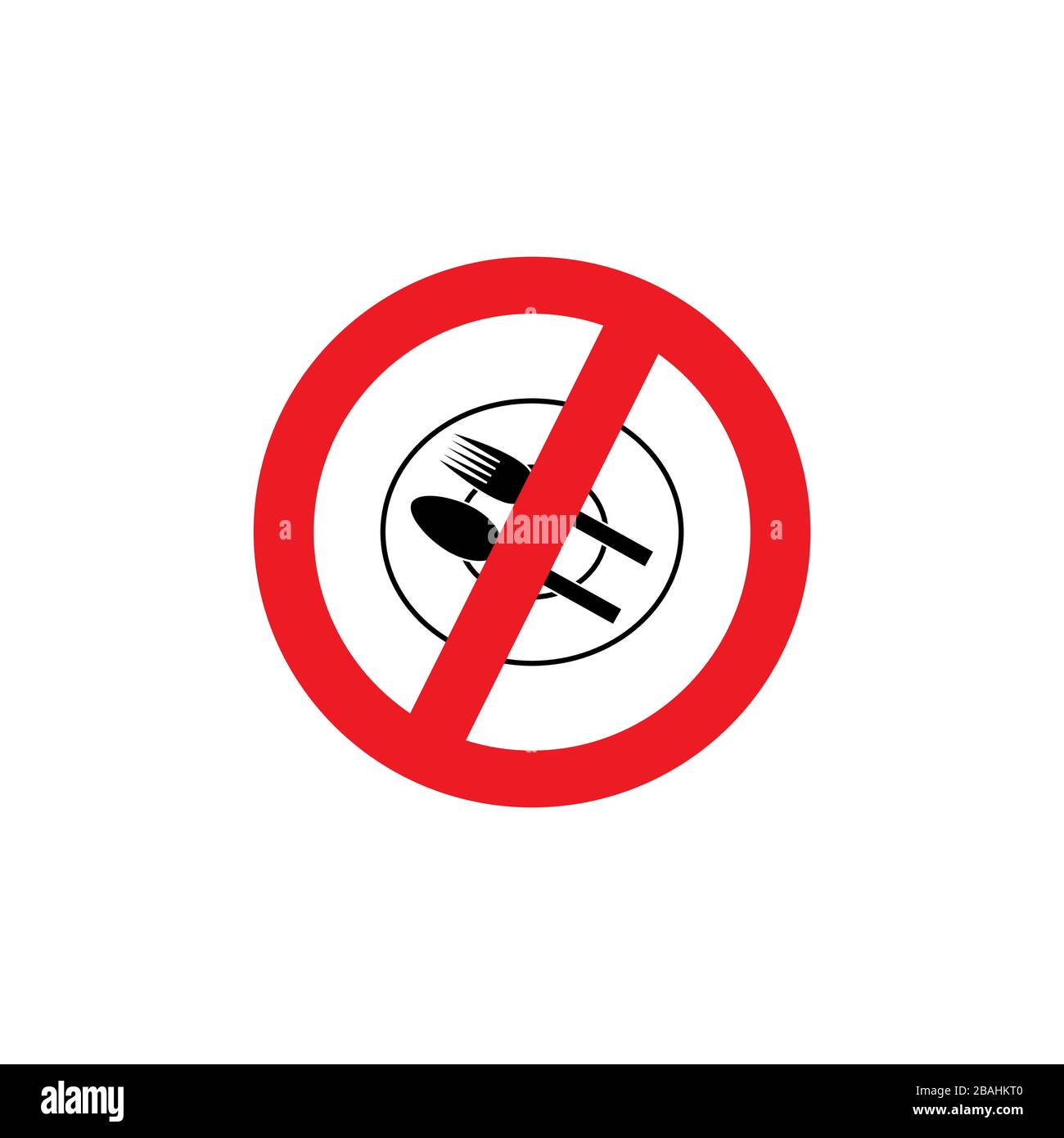 forbidden to eat graphic design template vector isolated Stock Vector ...
