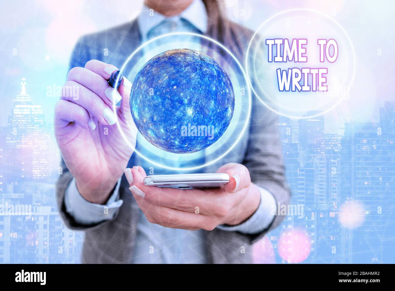 Text sign showing Time To Write. Business photo text to record ...