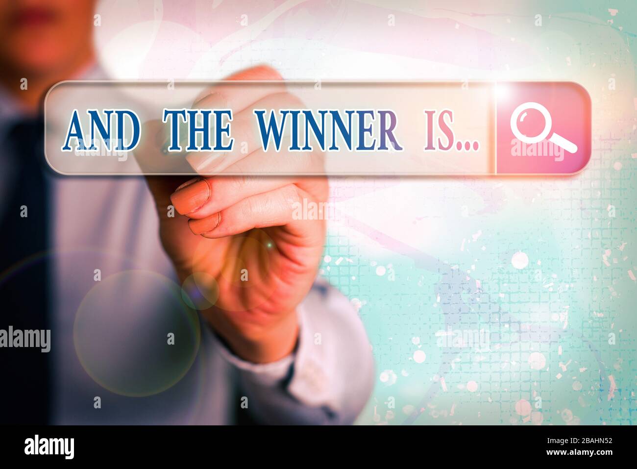 Word writing text And The Winner Is. Business photo showcasing ...