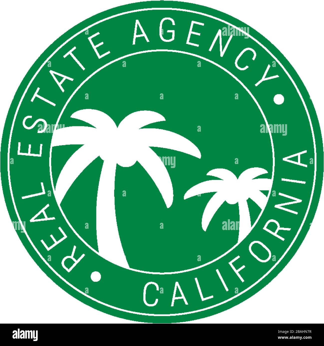California palm trees home Stock Vector Images - Alamy