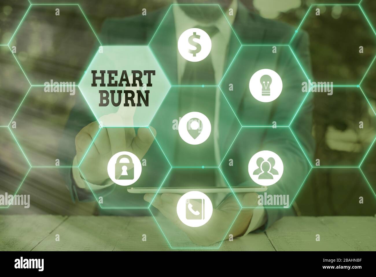 Handwriting text writing Heart Burn. Conceptual photo a burning ...