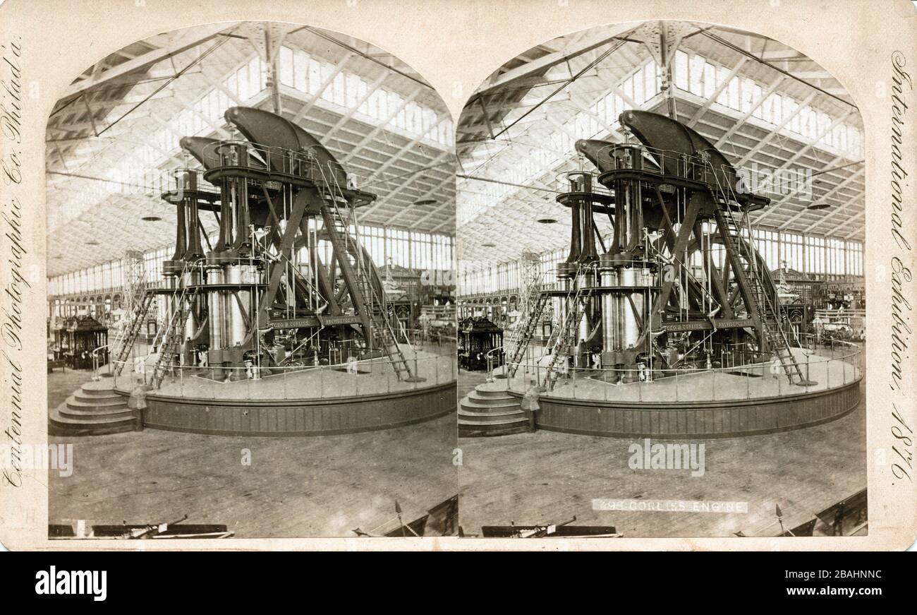 Corliss Engine, Philadelphia Centennial Exhibition, by James Cremer ...