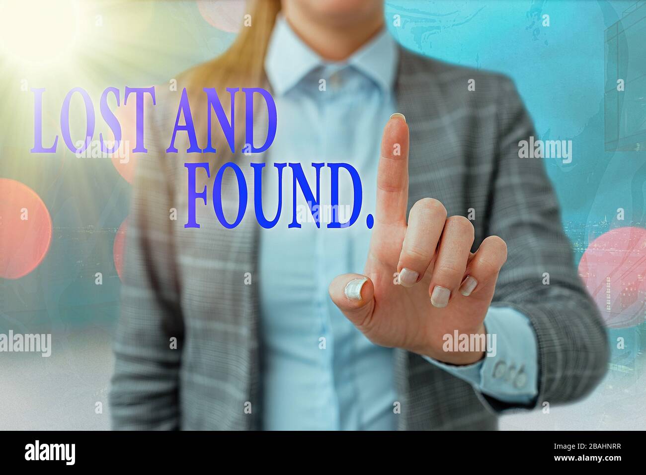Handwriting text writing Lost And Found. Conceptual photo a place where ...