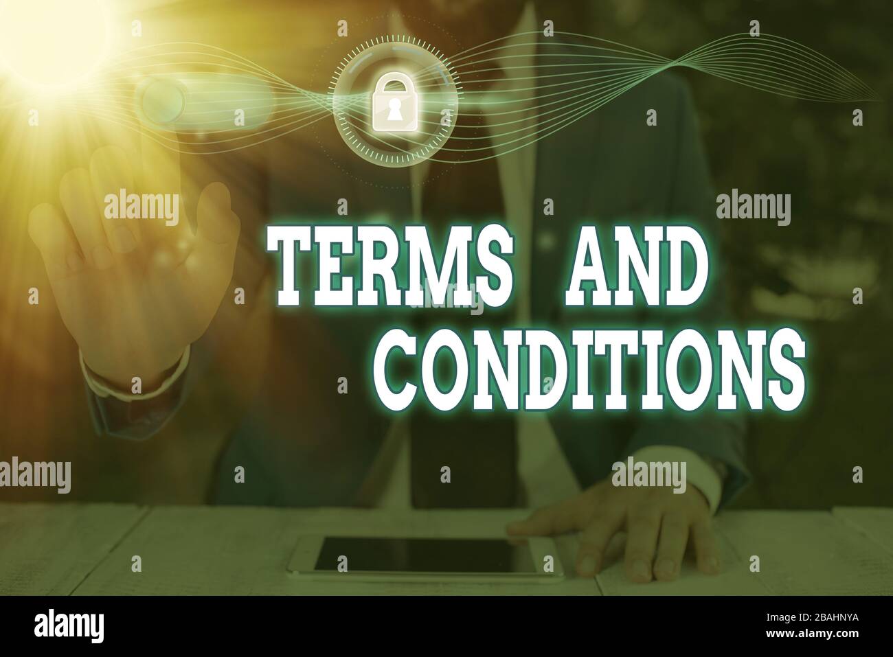 Conceptual hand writing showing Terms And Conditions. Concept meaning ...