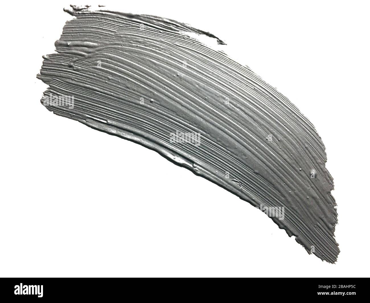 silver paint brush stroke Stock Photo - Alamy
