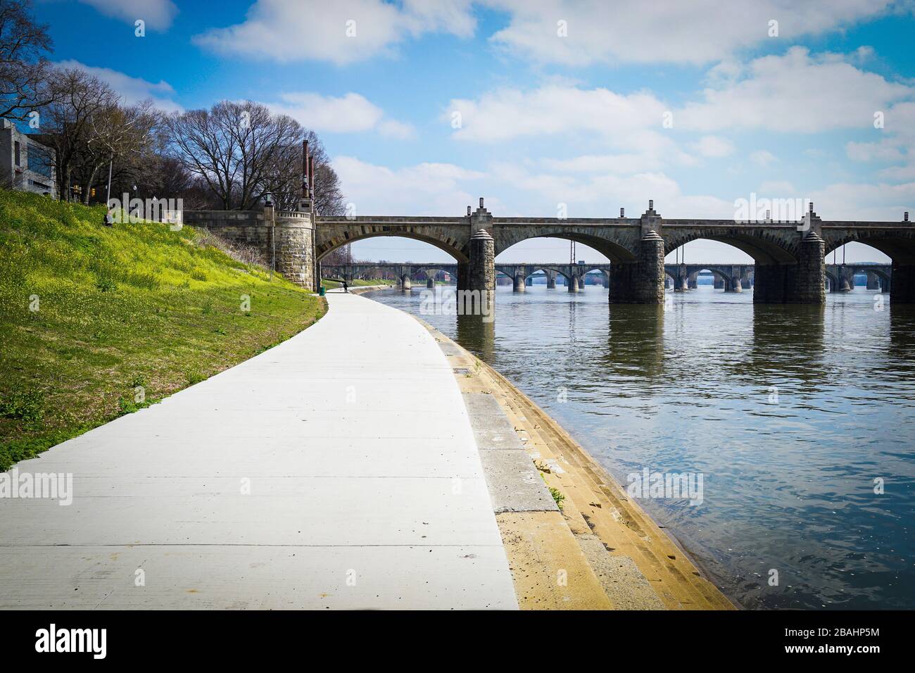 Market Street stone arch bridge Stock Photo - Alamy