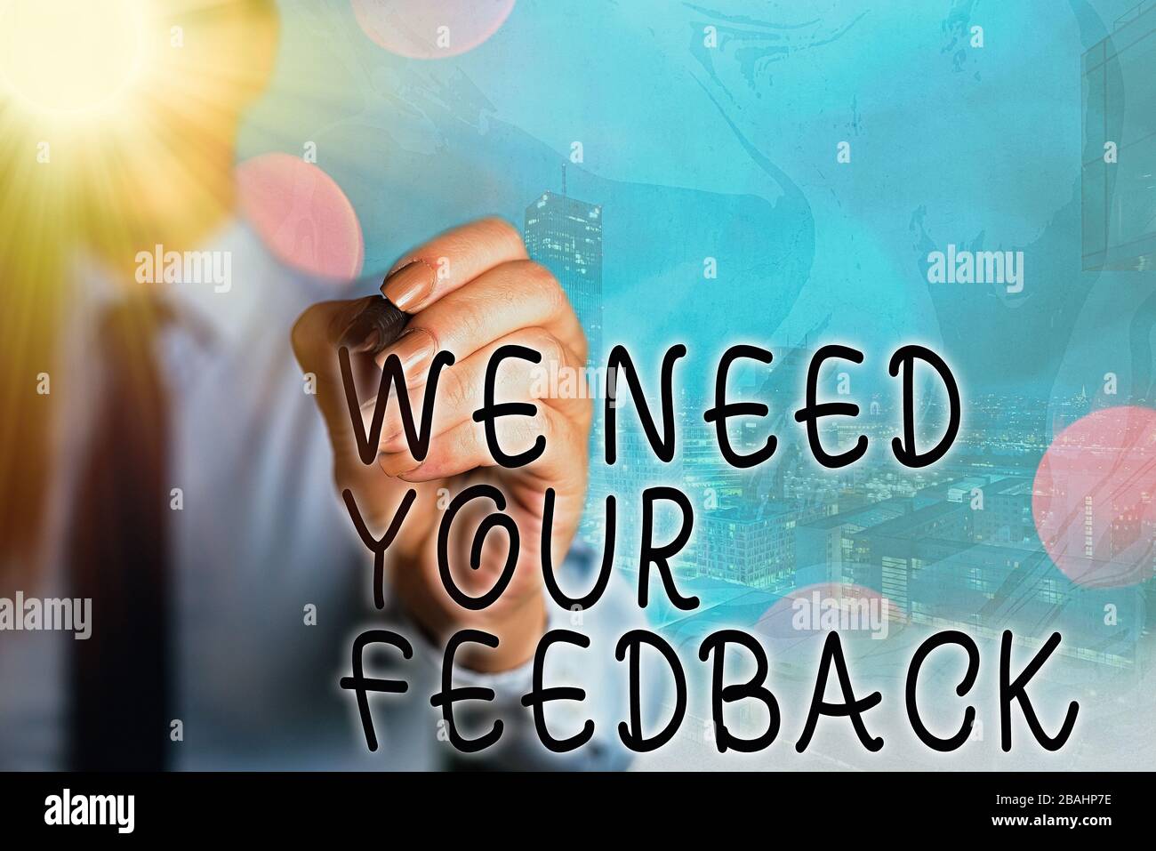 Word writing text We Need Your Feedback. Business photo showcasing ...