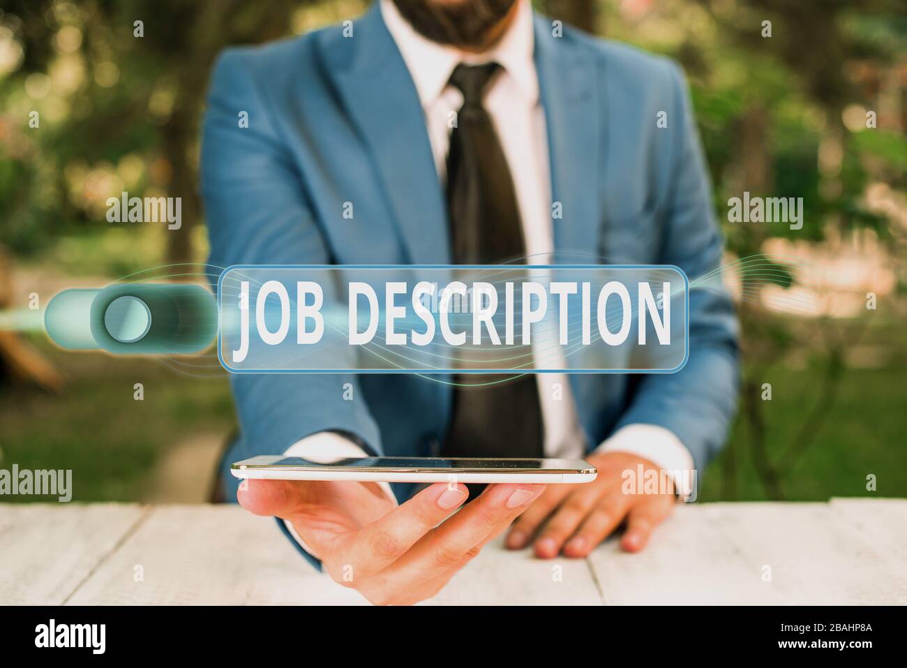 Handwriting text writing Job Description. Conceptual photo a formal ...