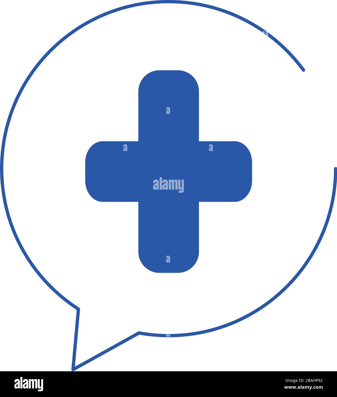 online doctor medical support care blue line style icon vector ...