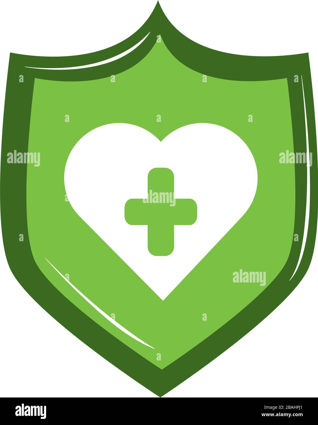online doctor shield medical protection care flat style icon vector ...