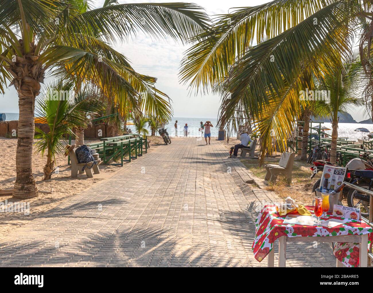 Mazatlan, Mexico-10 March, 2020: Mazatlan Golden Zone (Zona Dorada), a ...