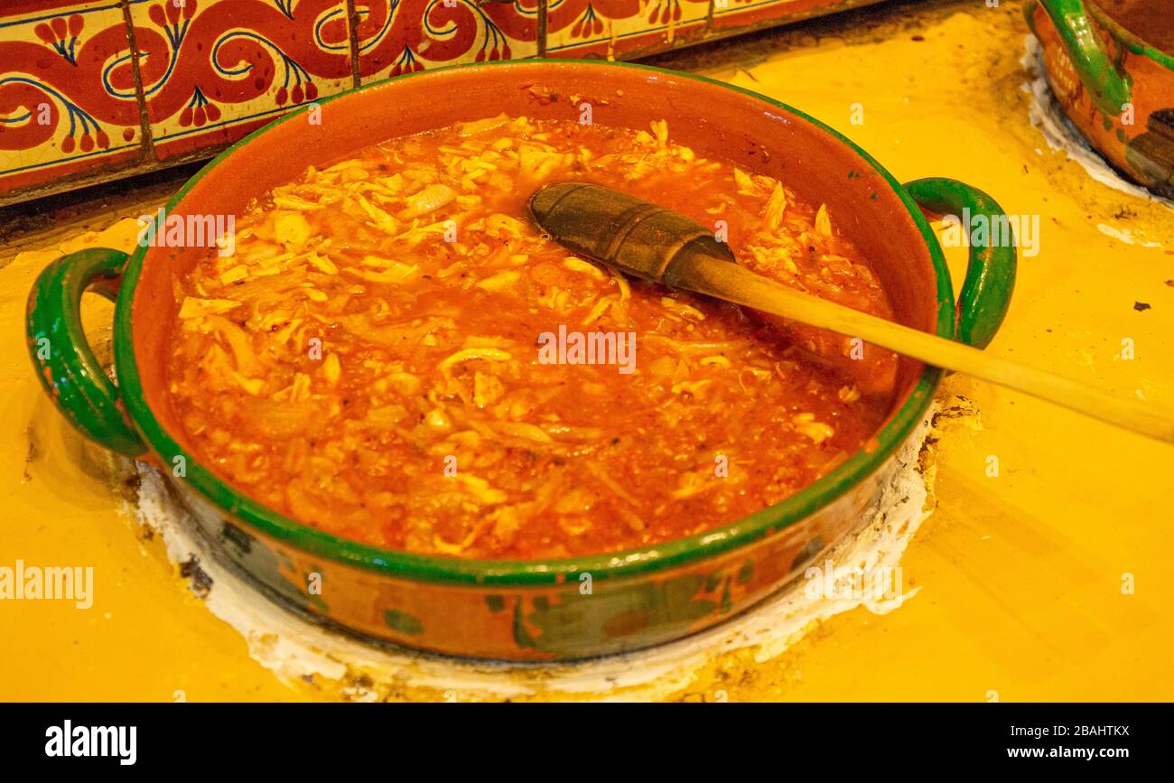 Traditional upscale Mexican restaurant serving national food in Oaxaca ...