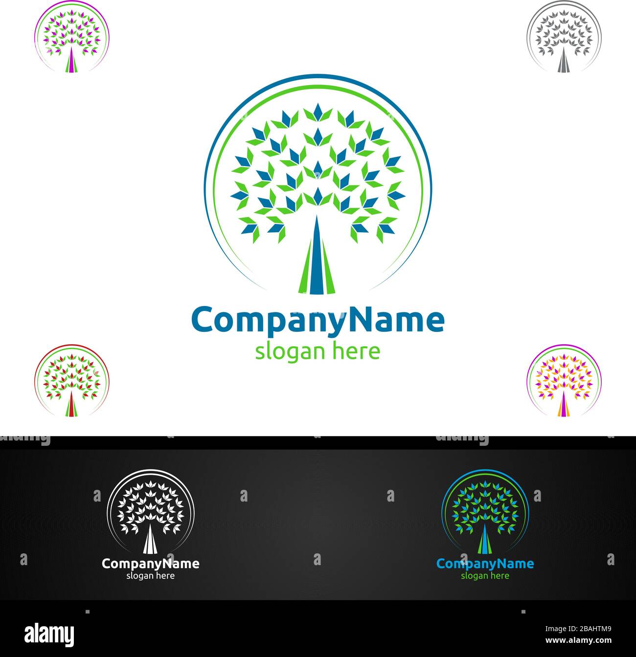 Money tree logo hi-res stock photography and images - Alamy