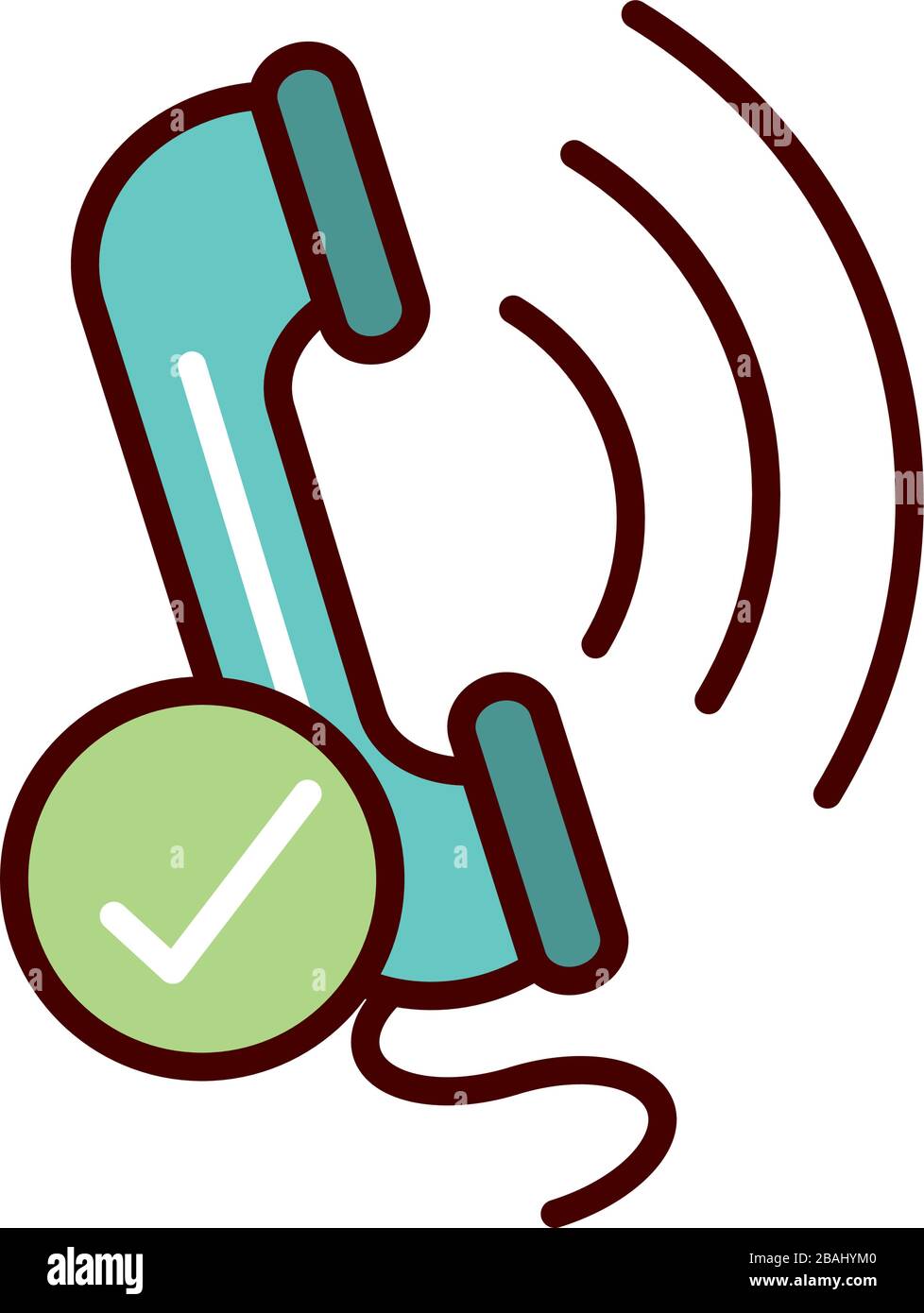 telephone support assistance prevent spread of covid19 vector ...