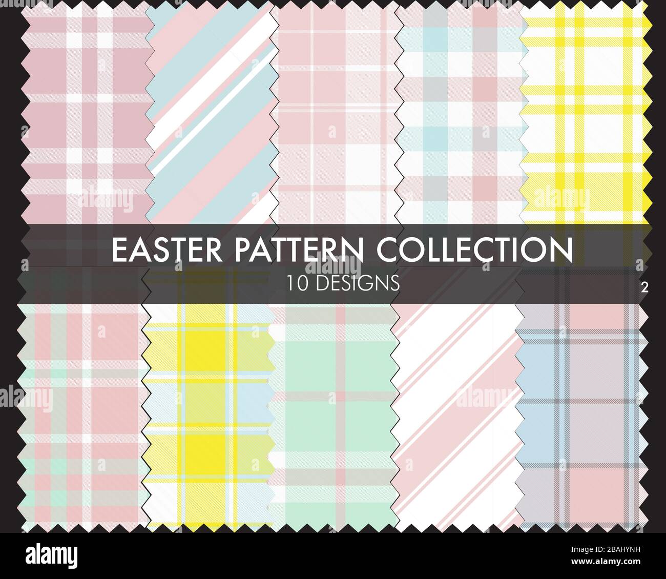 Easter pattern collection includes plaid and stripe designs for fashion ...