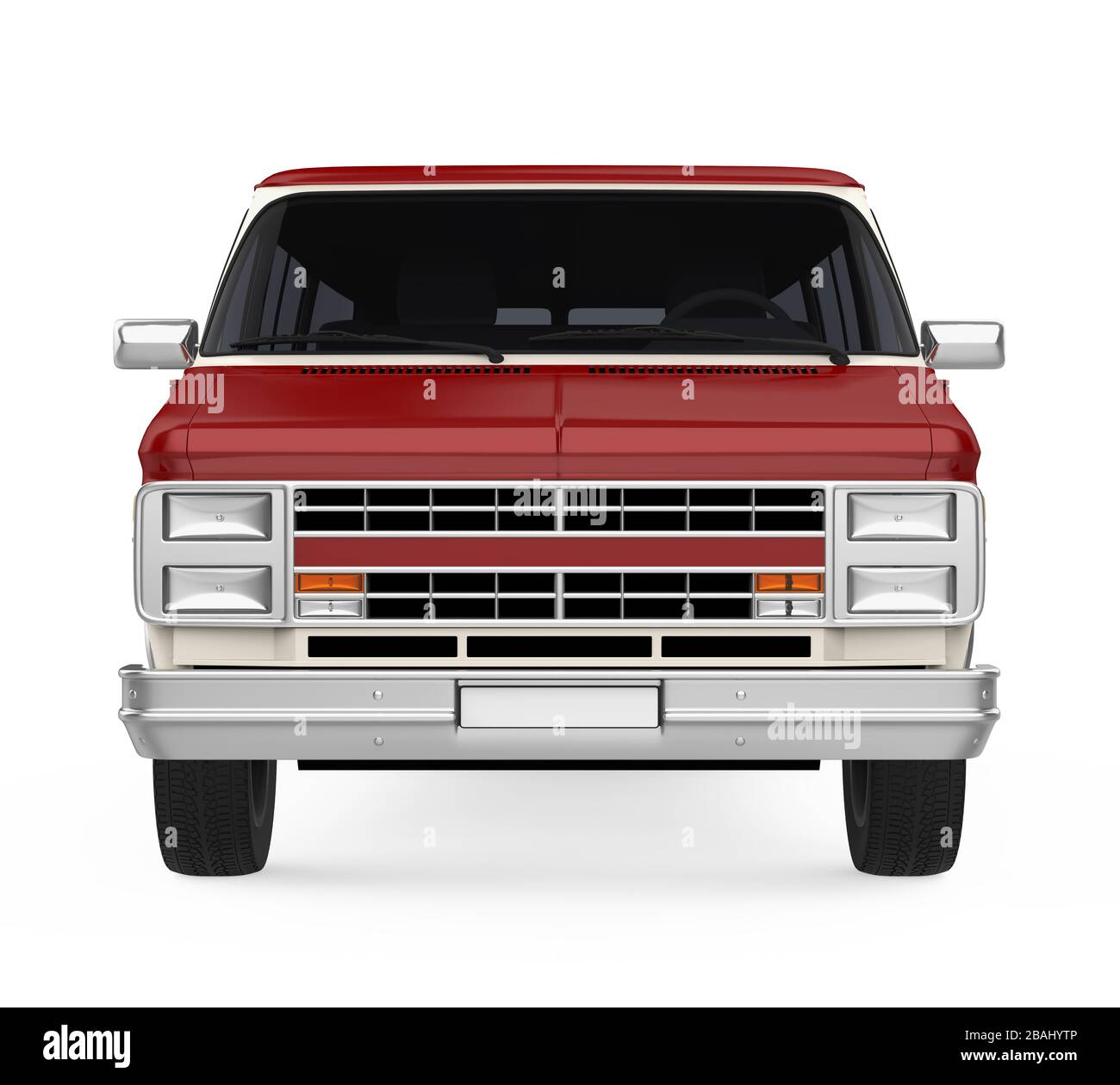 Old Van Isolated Stock Photo - Alamy