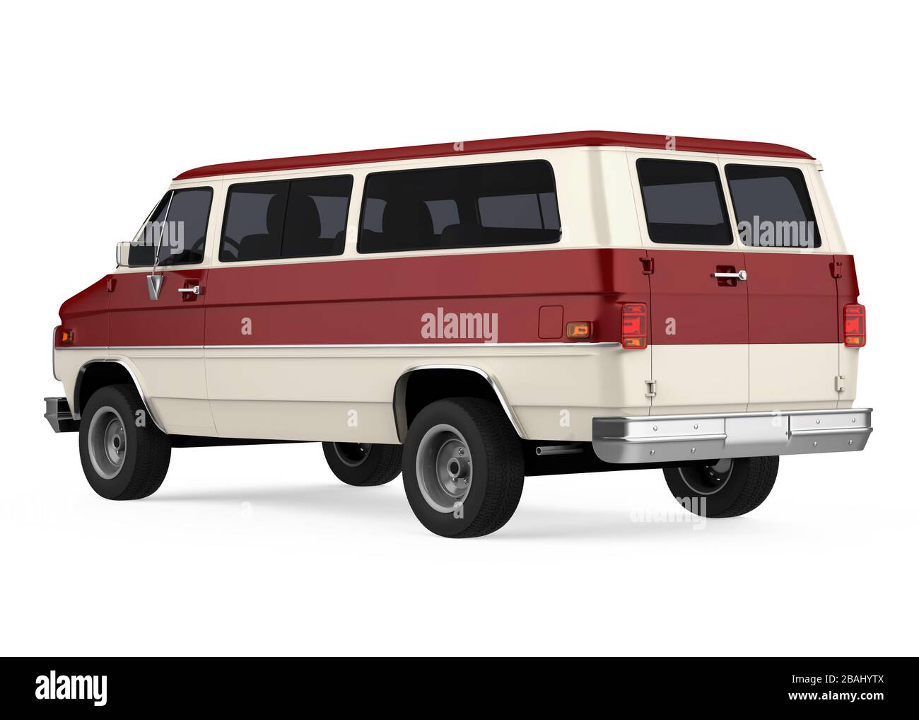Old Van Isolated Stock Photo - Alamy