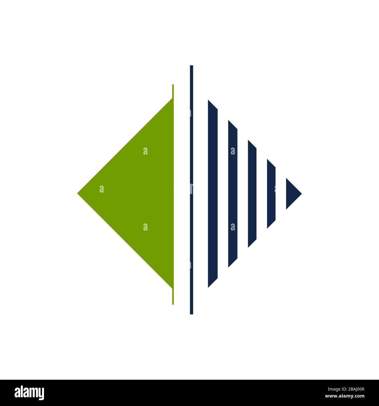 Abstract double triangle Square Logo Design Template isolated on a ...