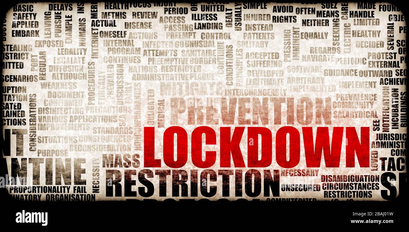 Lockdown Emergency Protocol Preventive Action Health Crisis Concept ...