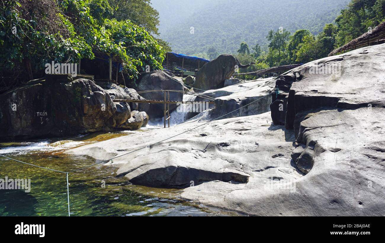 landscape in the bach ma national park in vietnam Stock Photo - Alamy