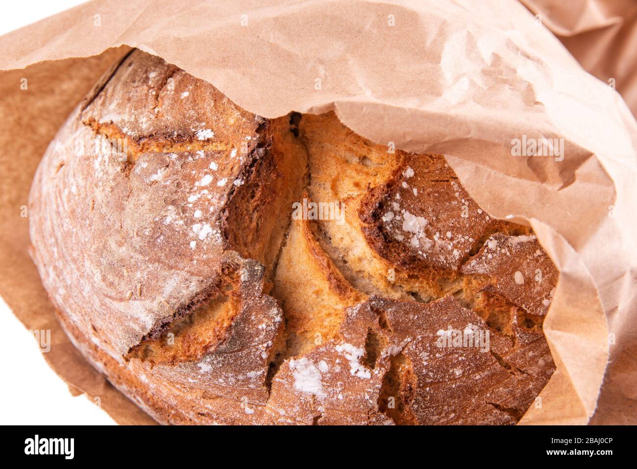 freshly bread isolated on white background Stock Photo - Alamy