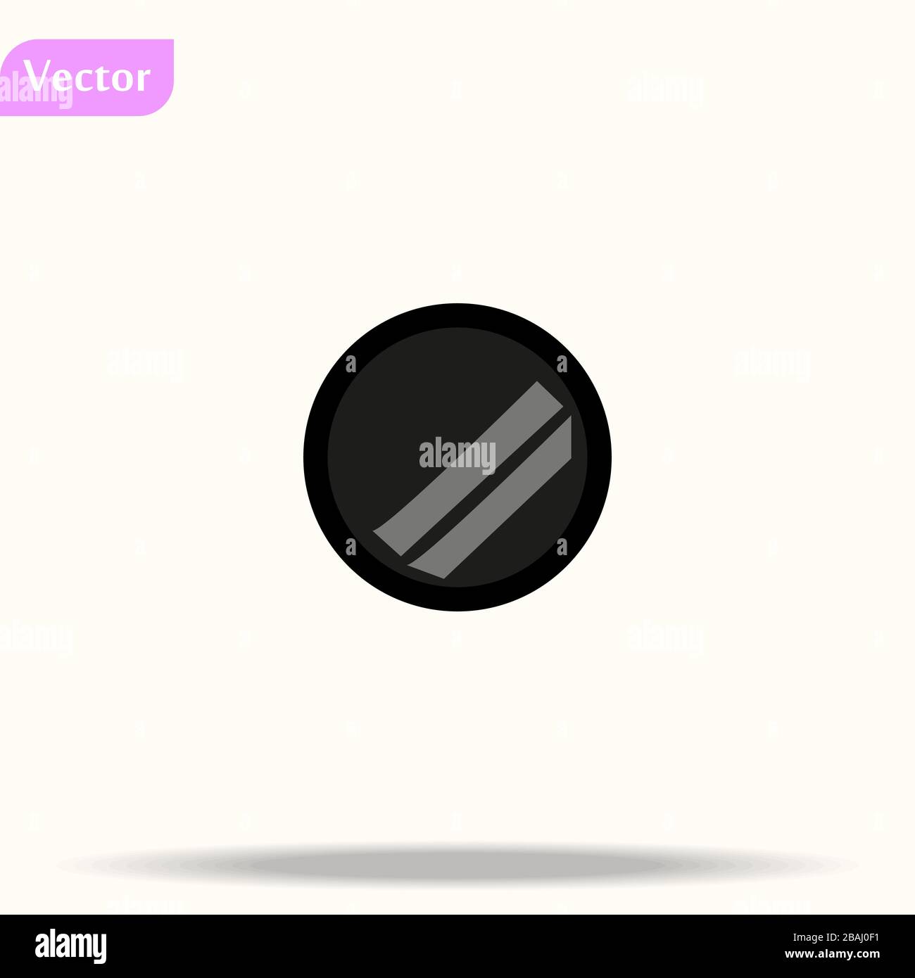 Coin or money icons. Blank metal coins with different edges. Vector ...