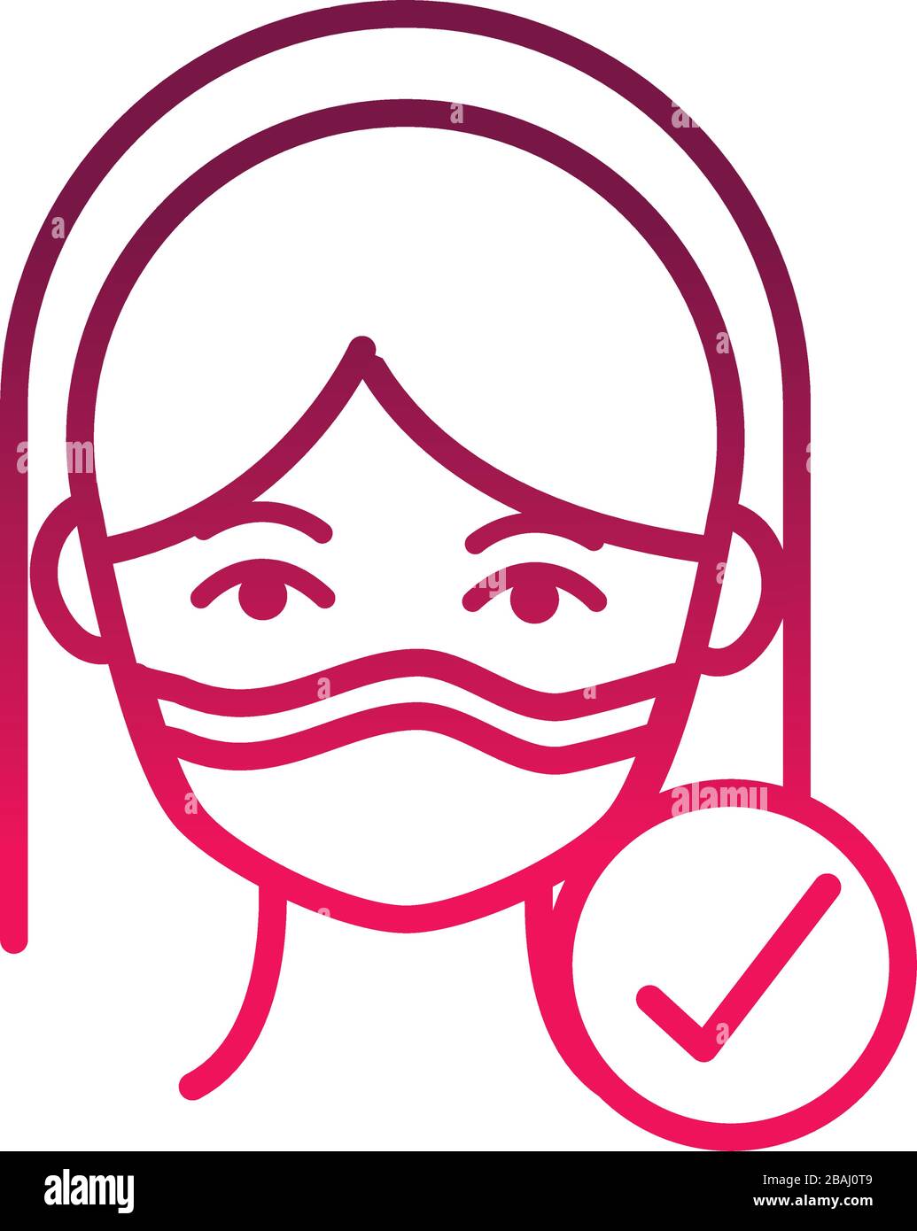 wearing protective mask medical prevent spread of covid19 vector ...