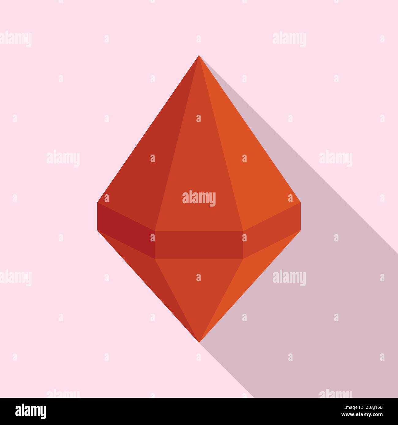 Ruby icon. Flat illustration of ruby vector icon for web design Stock ...