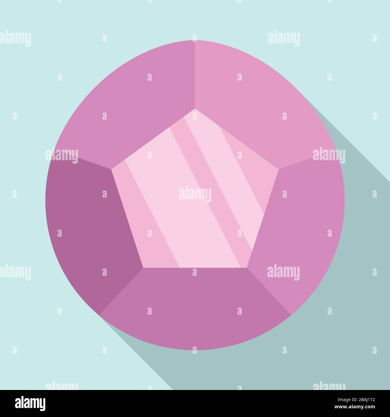 Gemstone icon. Flat illustration of gemstone vector icon for web design ...