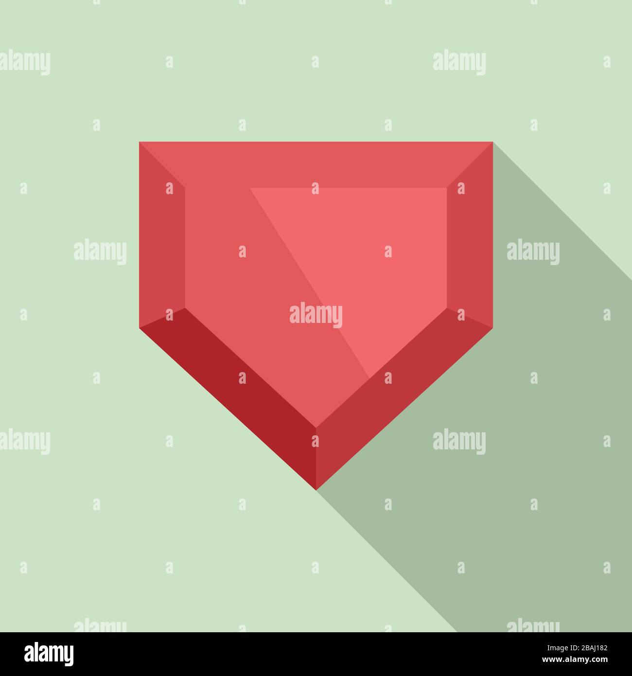 Game jewel icon. Flat illustration of game jewel vector icon for web ...