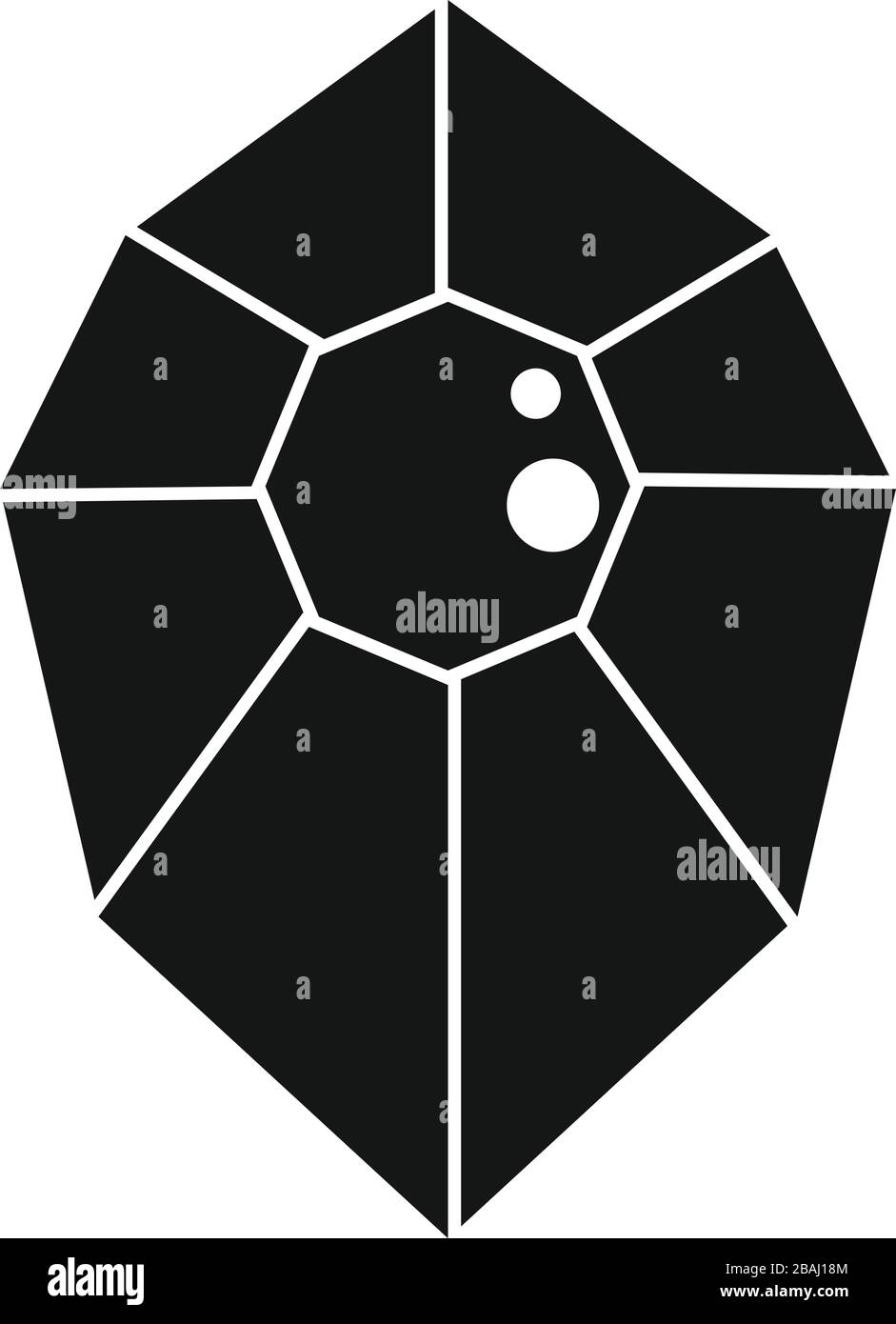 Crystal icon. Simple illustration of crystal vector icon for web design ...