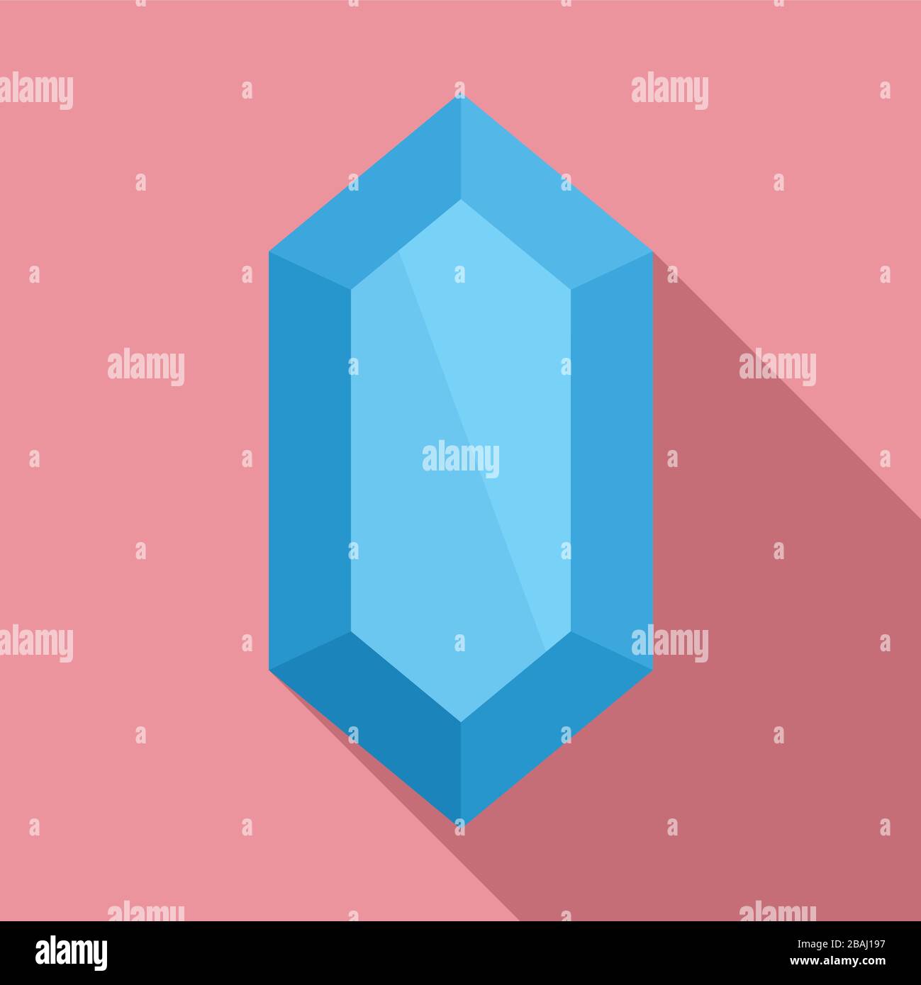 Amethyst jewel icon. Flat illustration of amethyst jewel vector icon ...