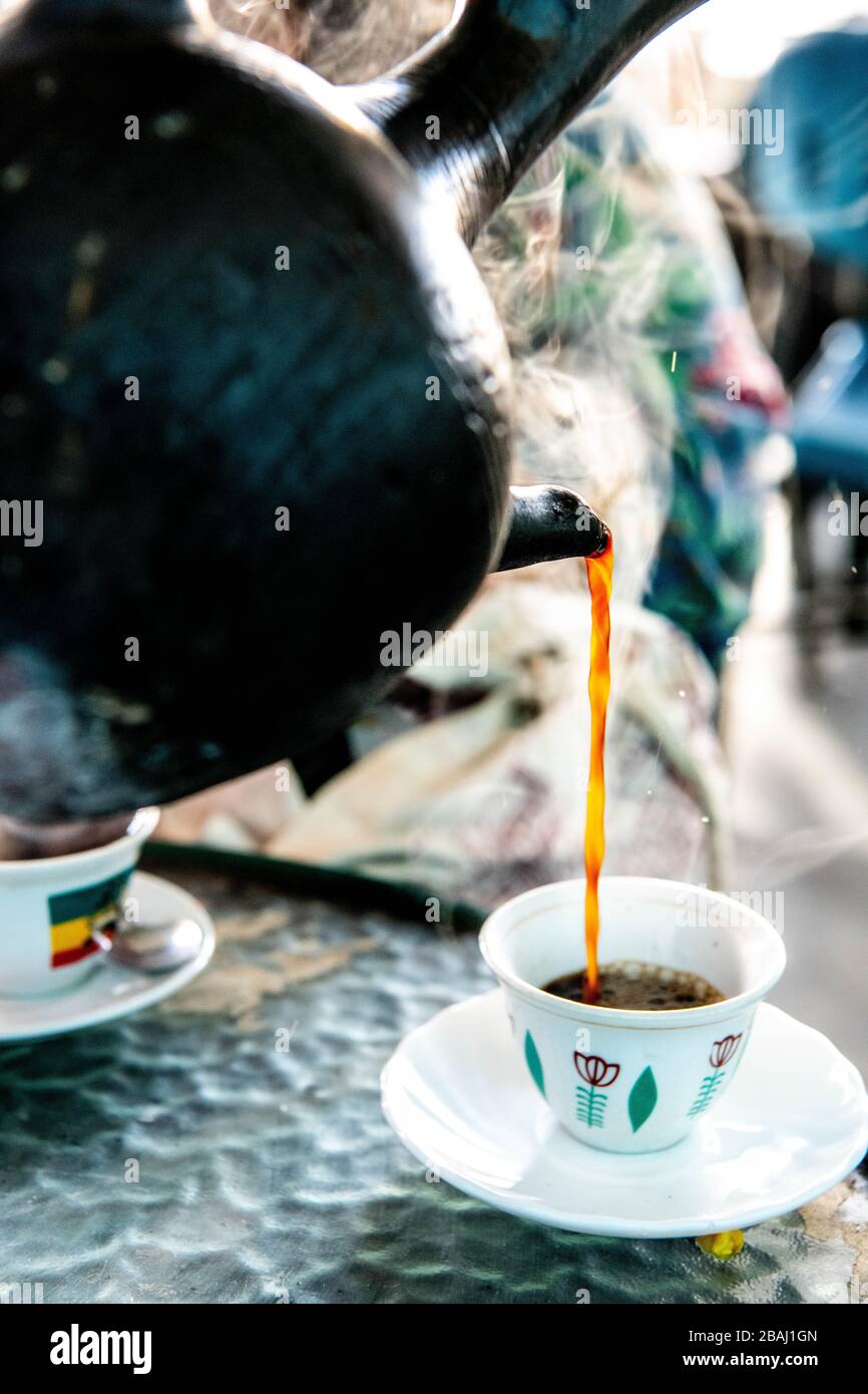 Ethiopia addis ababa cafe hi-res stock photography and images - Alamy