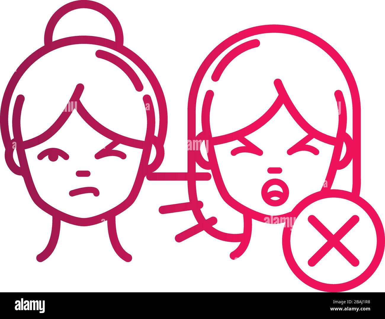not coughing people without protection prevent spread of covid19 vector ...