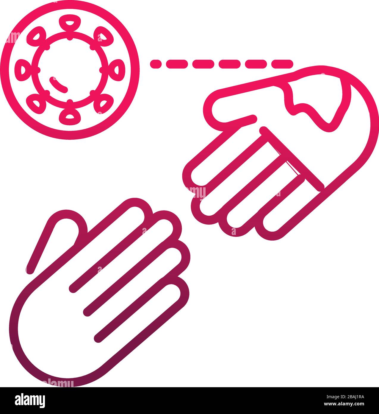 avoid contact sick people prevent spread of covid19 vector illustration ...