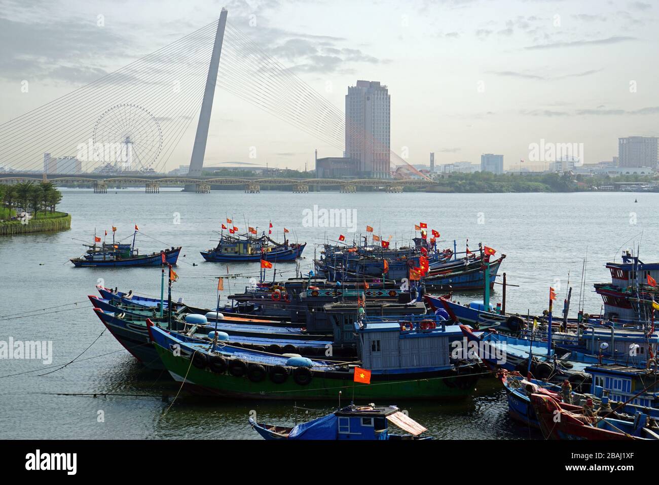 Fishing boats in danang hi-res stock photography and images - Alamy