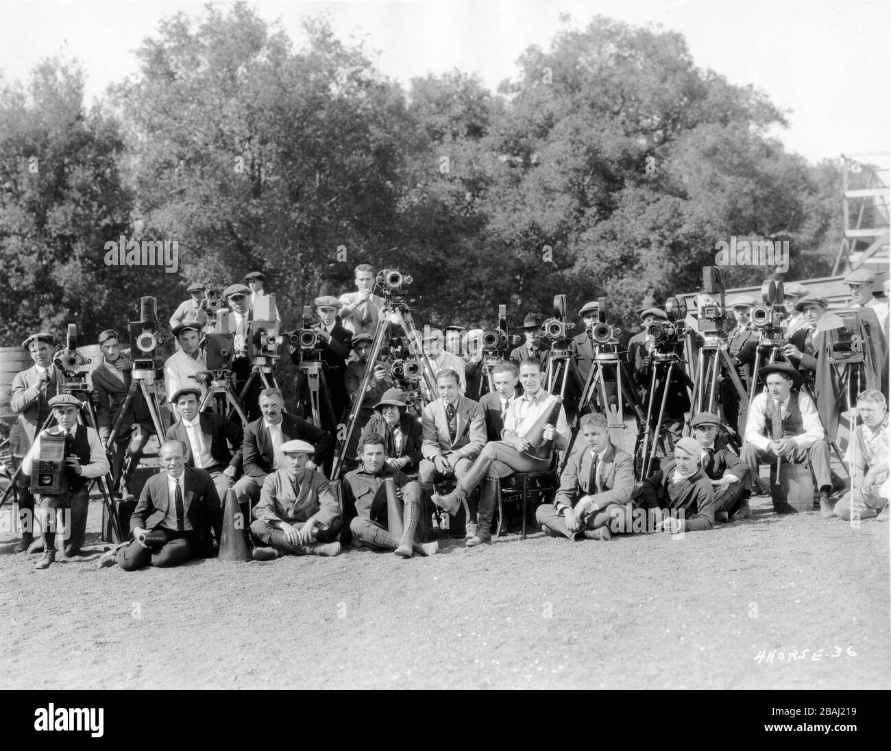 JUNE MATHIS RUDOLPH VALENTINO and Director REX INGRAM on set location ...