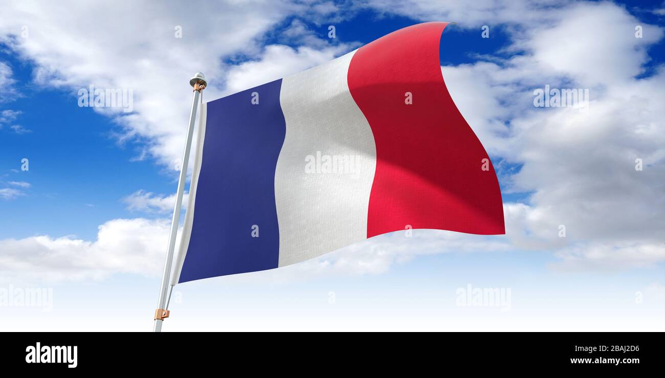 3d weaving material flag france hi-res stock photography and images - Alamy
